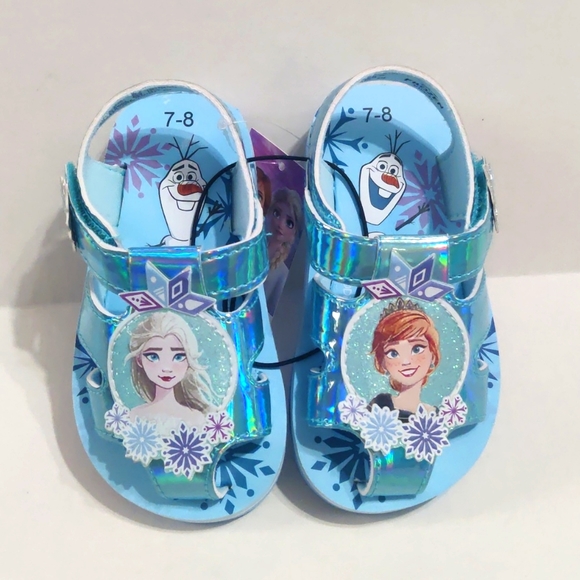 Disney | Shoes | Toddler Sandals Frozen A Size 56 78 9 Or 1112 Elsa And ...